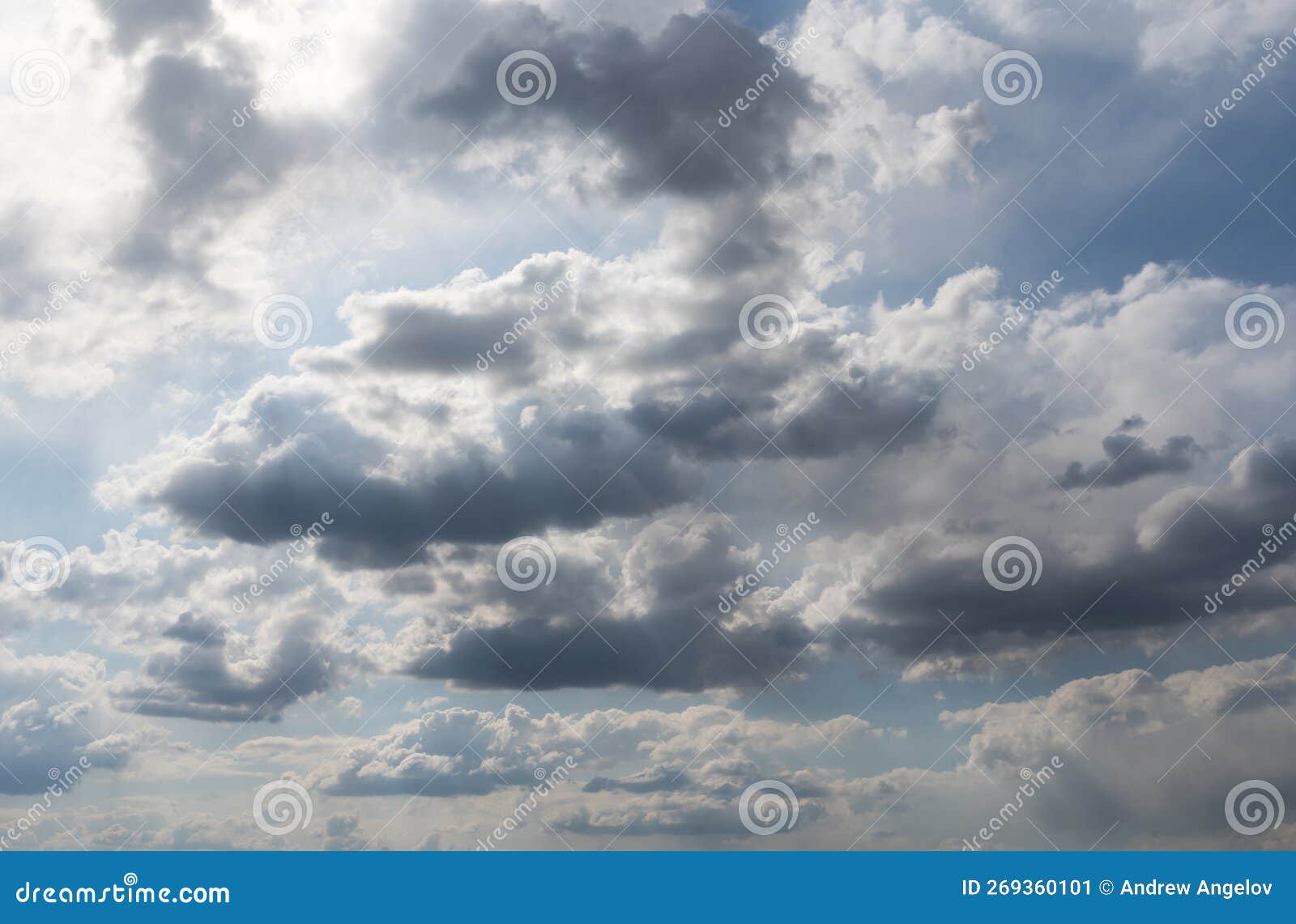 Heavy Dark Storm Raining Clouds Over the Sky Stock Image - Image of ...