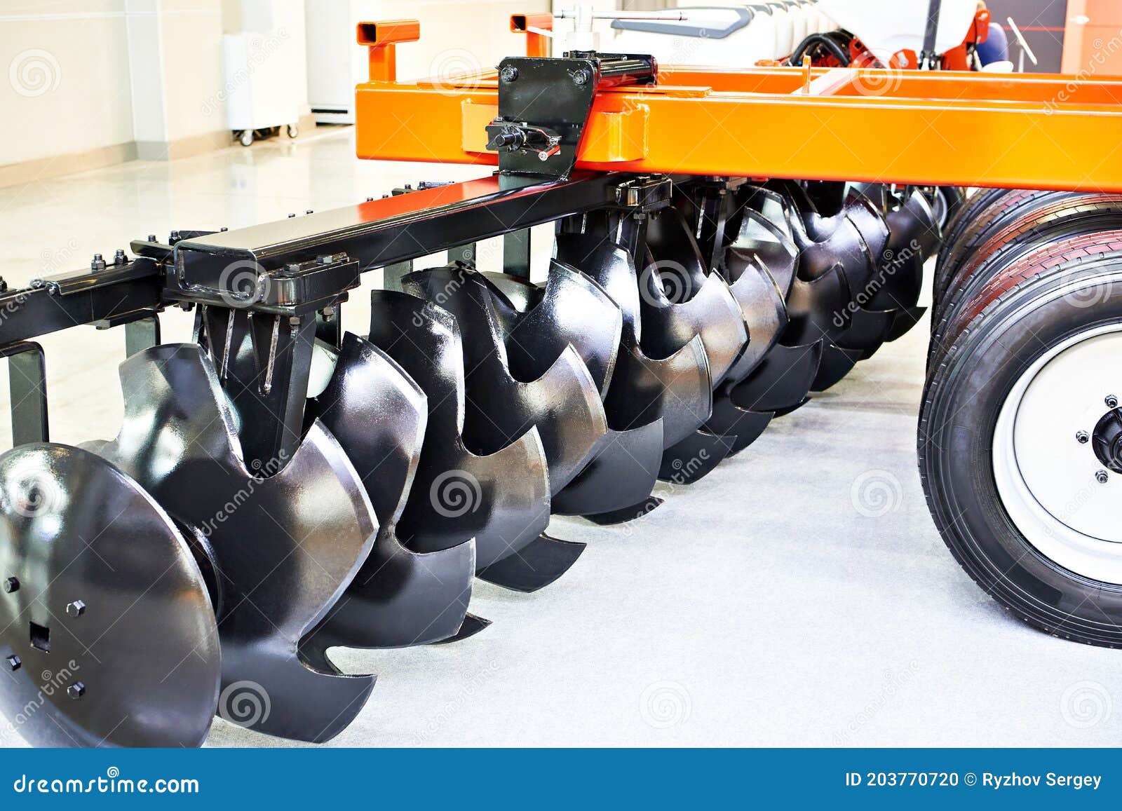 Heavy disc harrow stock photo. Image of harvest, agroindustrial - 203770720