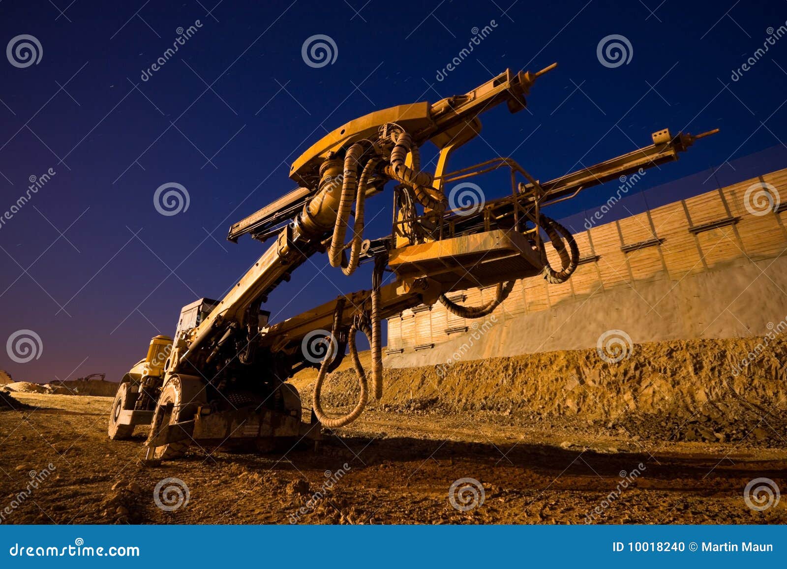 Drilling Machine In The Mine. Royalty-Free Stock Photography ...