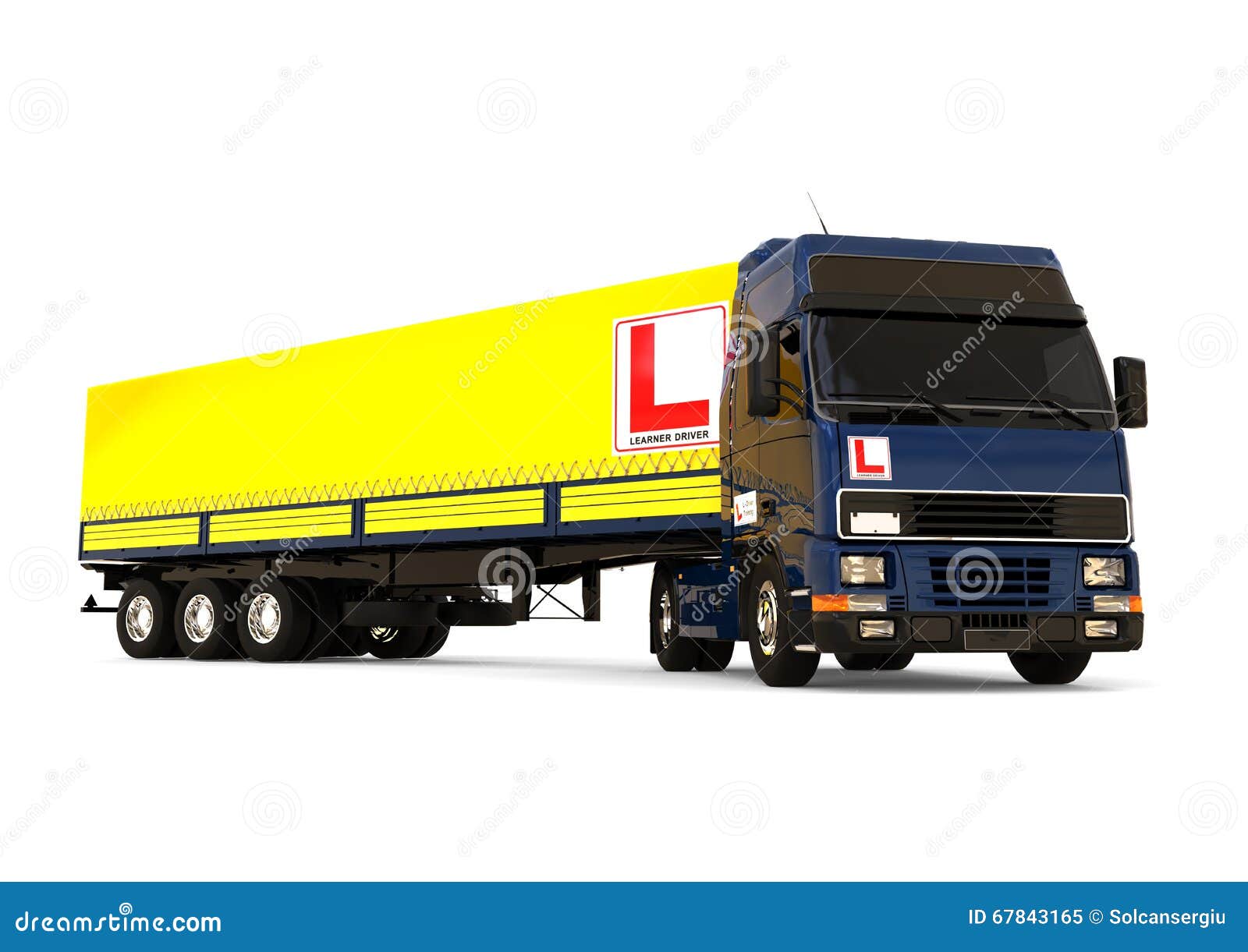 Heavy Driving School Concept Stock Illustration - Illustration of ...