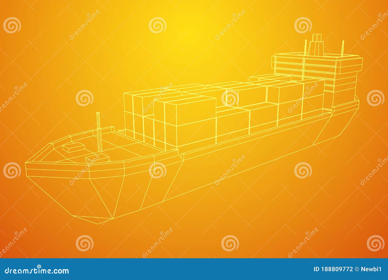 Dry Bulk Carrier Vector Illustration | CartoonDealer.com #222213110