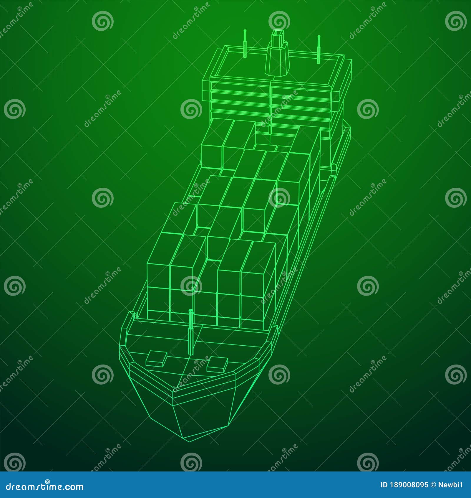 Heavy Dry Cargo Ship of Bulk Carrier Stock Vector - Illustration of ...