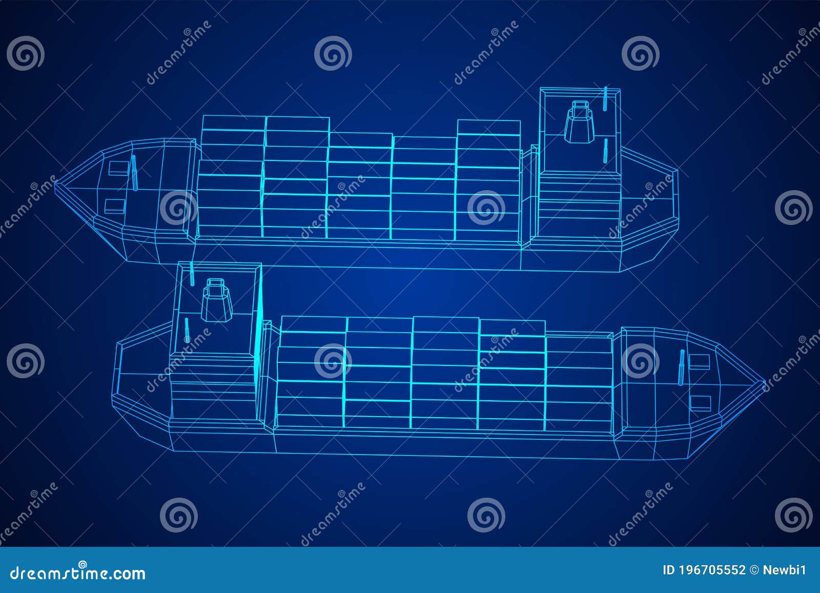 Heavy Dry Cargo Ship of Bulk Carrier Stock Vector - Illustration of ...