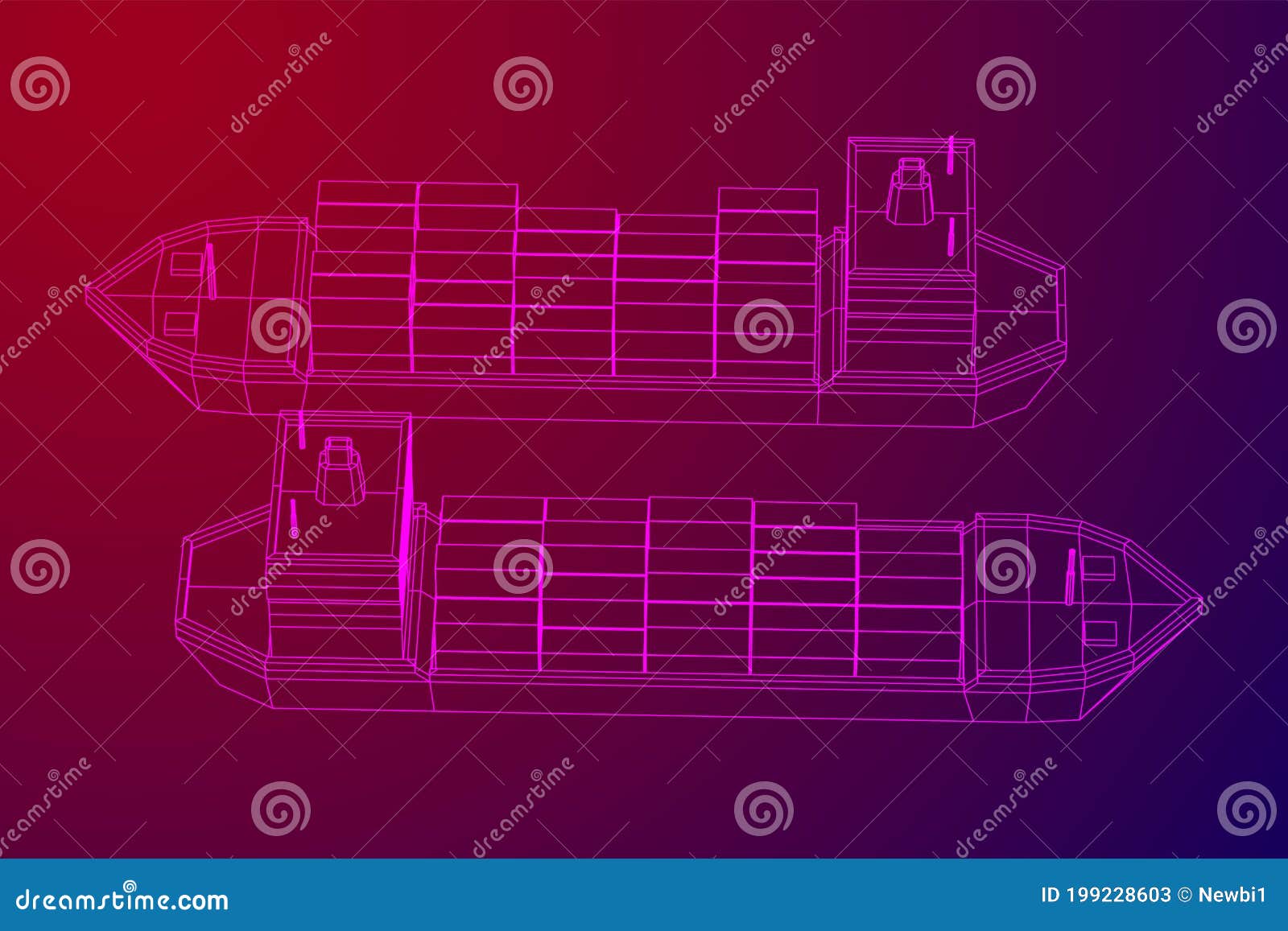 Heavy Dry Cargo Ship of Bulk Carrier Stock Vector - Illustration of ...