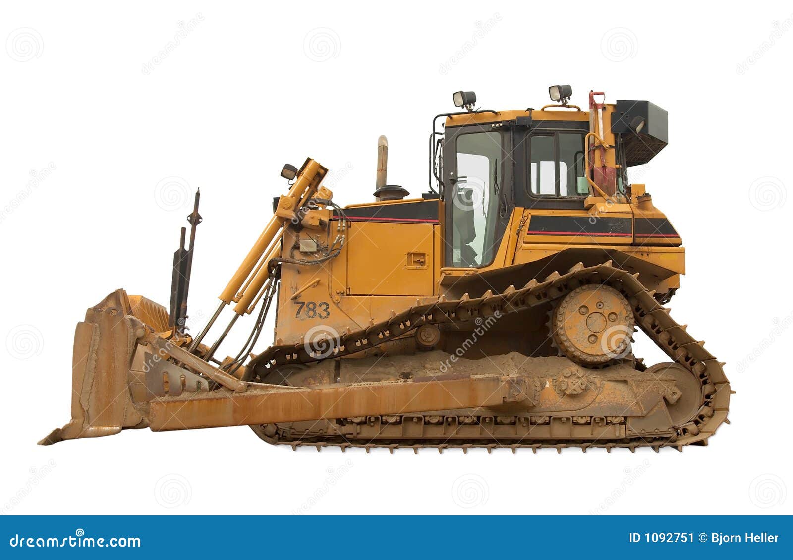 Heavy duty bulldozer stock image. Image of industry, earthmover - 1092751