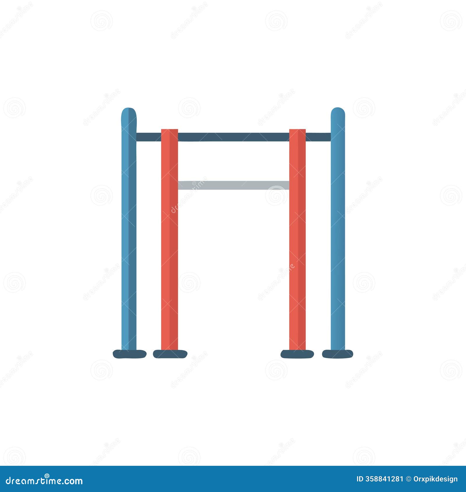 Heavy Duty Calisthenics Workout Frame Icon Stock Illustration ...
