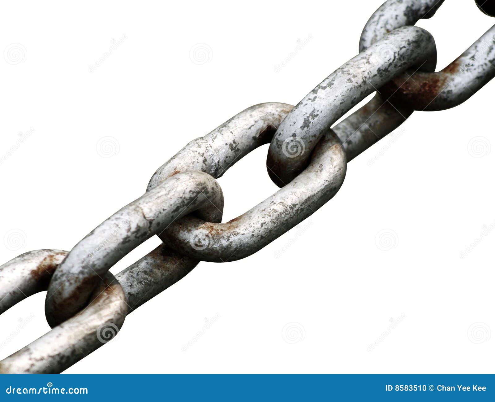 Heavy duty chain isolated stock photo. Image of background - 8583510