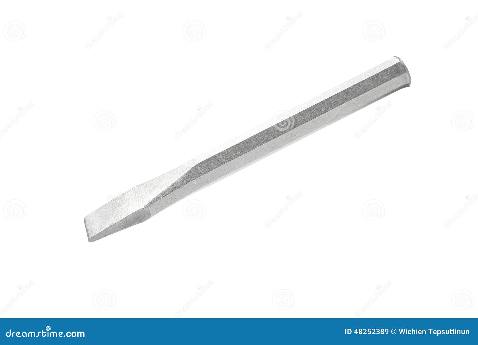 Heavy Duty Cold Flat Chisel Isolated on White Background Stock Image ...