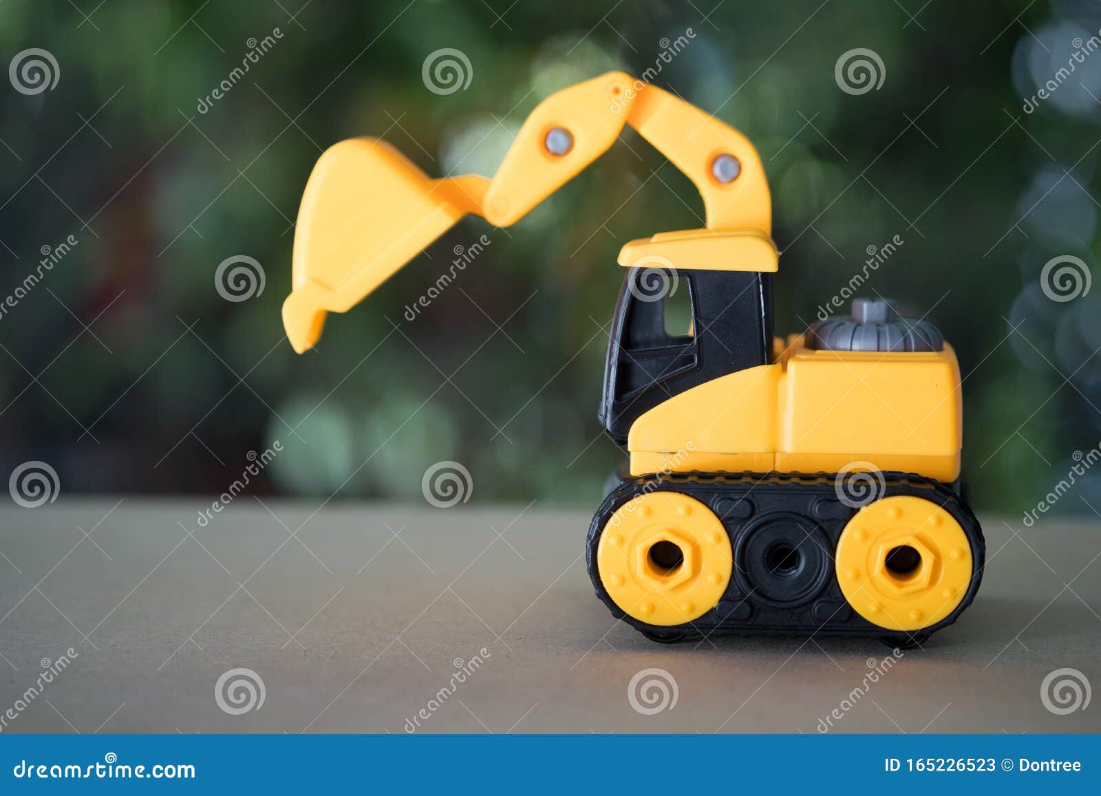 Heavy Duty Construction Plastic Backhoe Toy Stock Image - Image of ...