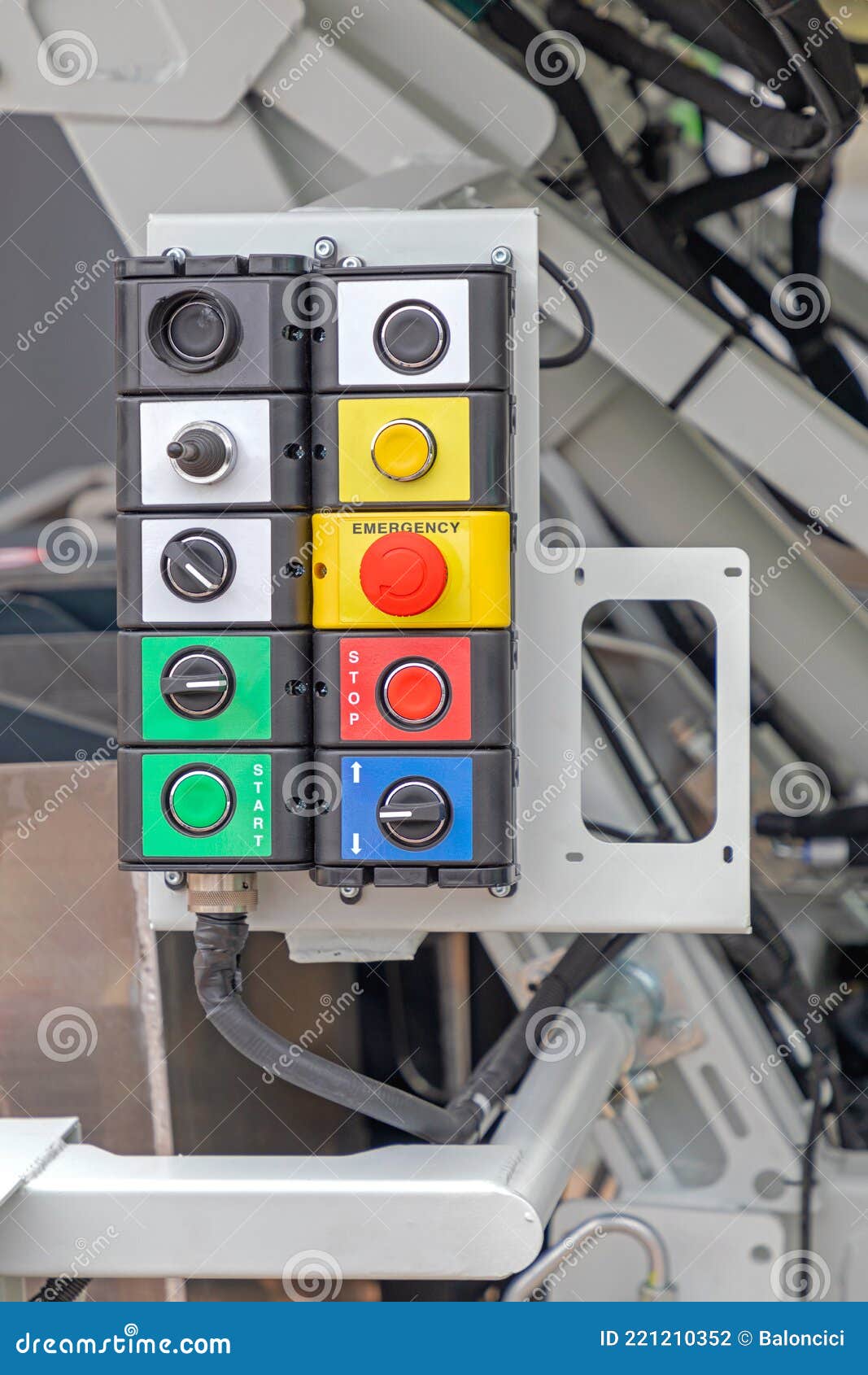 Heavy Duty Control Panel stock photo. Image of operation - 221210352