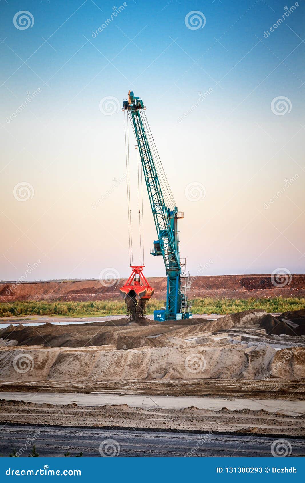 Heavy Duty Dredging Platform Stock Image - Image of engineering ...
