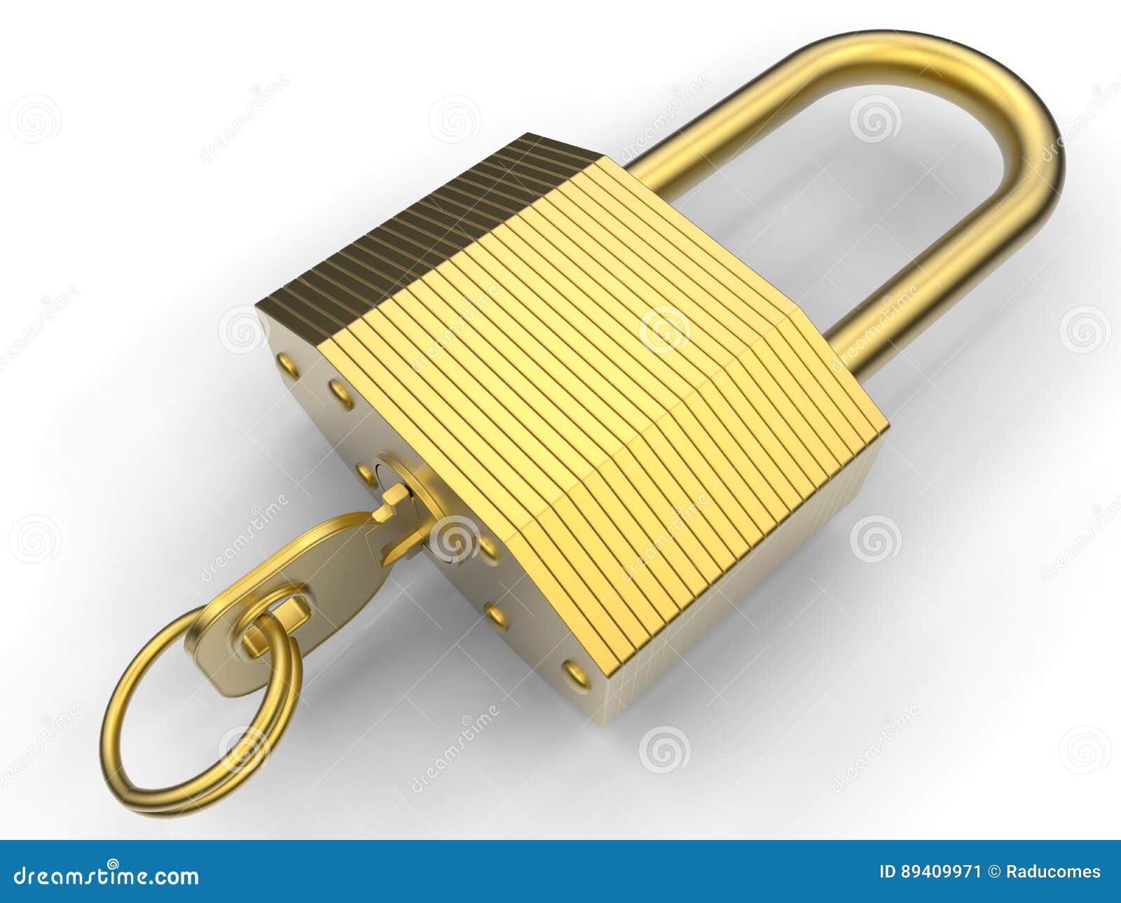 Golden Key Lock Twin Logo Design Illustration | CartoonDealer.com ...