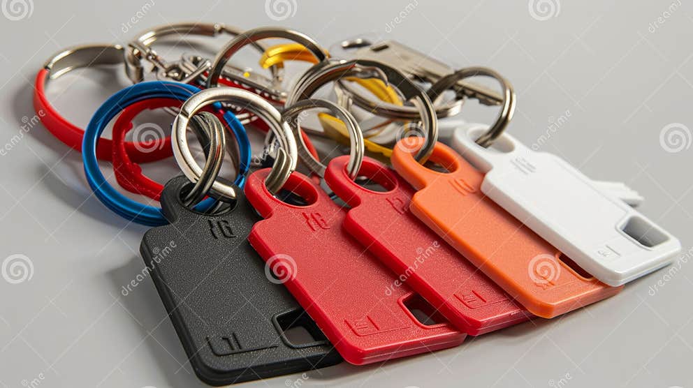 Heavy-Duty Key Tags for Long-Lasting Use Stock Image - Image of locker ...