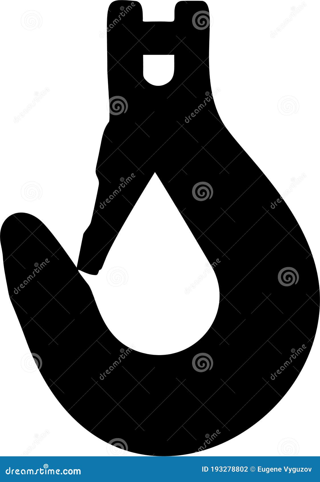 Heavy Duty Lifting Hook Vector Stock Vector - Illustration of flat ...