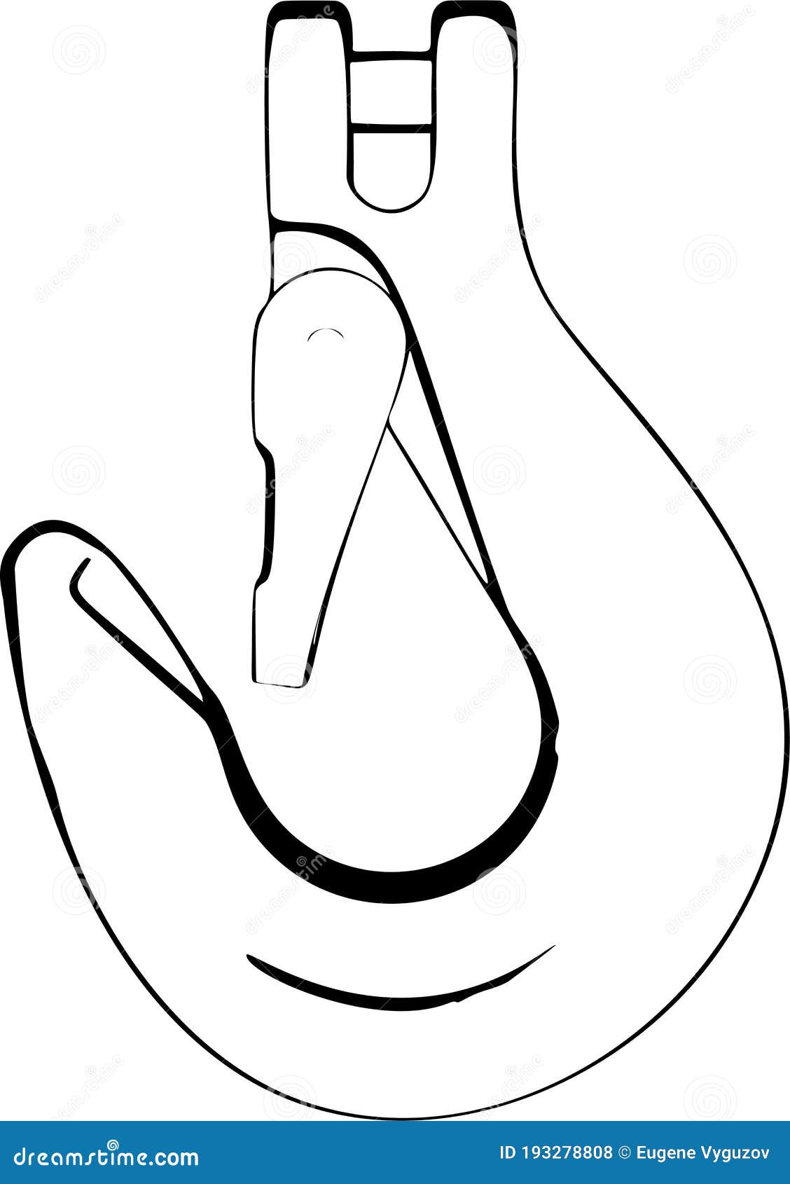 Heavy Duty Lifting Hook Vector Stock Vector - Illustration of duty ...