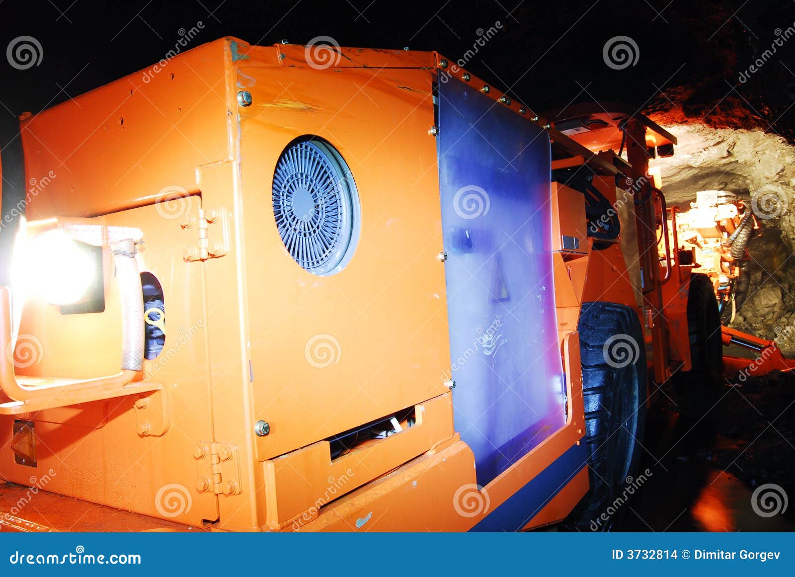 Heavy Duty Mine Machine Working Stock Photo - Image of hard, drilling ...