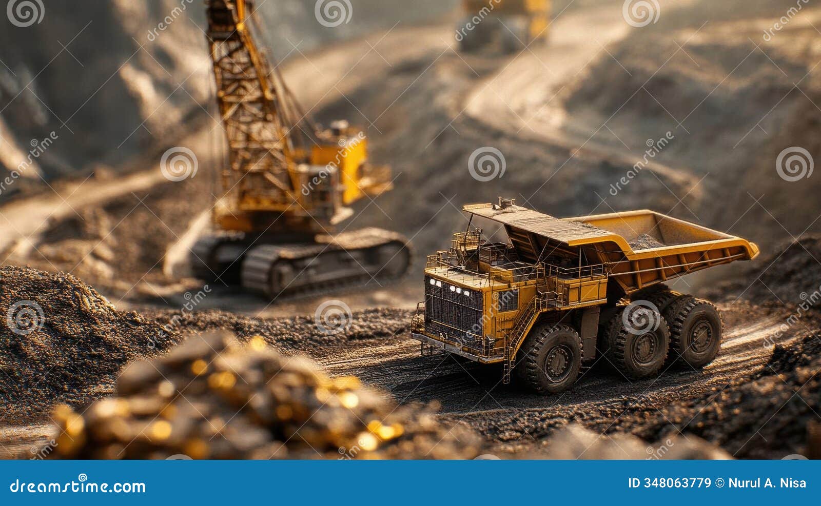 Heavy Duty Mining Trucks - Powerful Machines for Extraction Stock ...