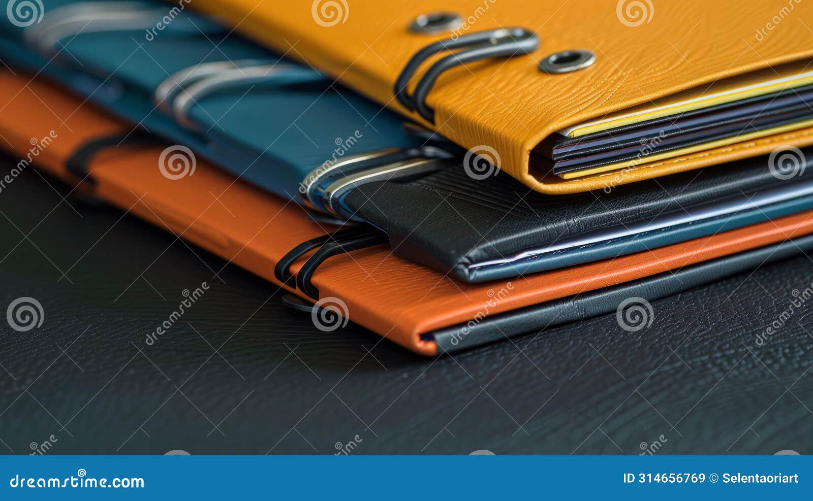 Heavy-Duty Ring Binders for Long-Term Use Stock Illustration ...