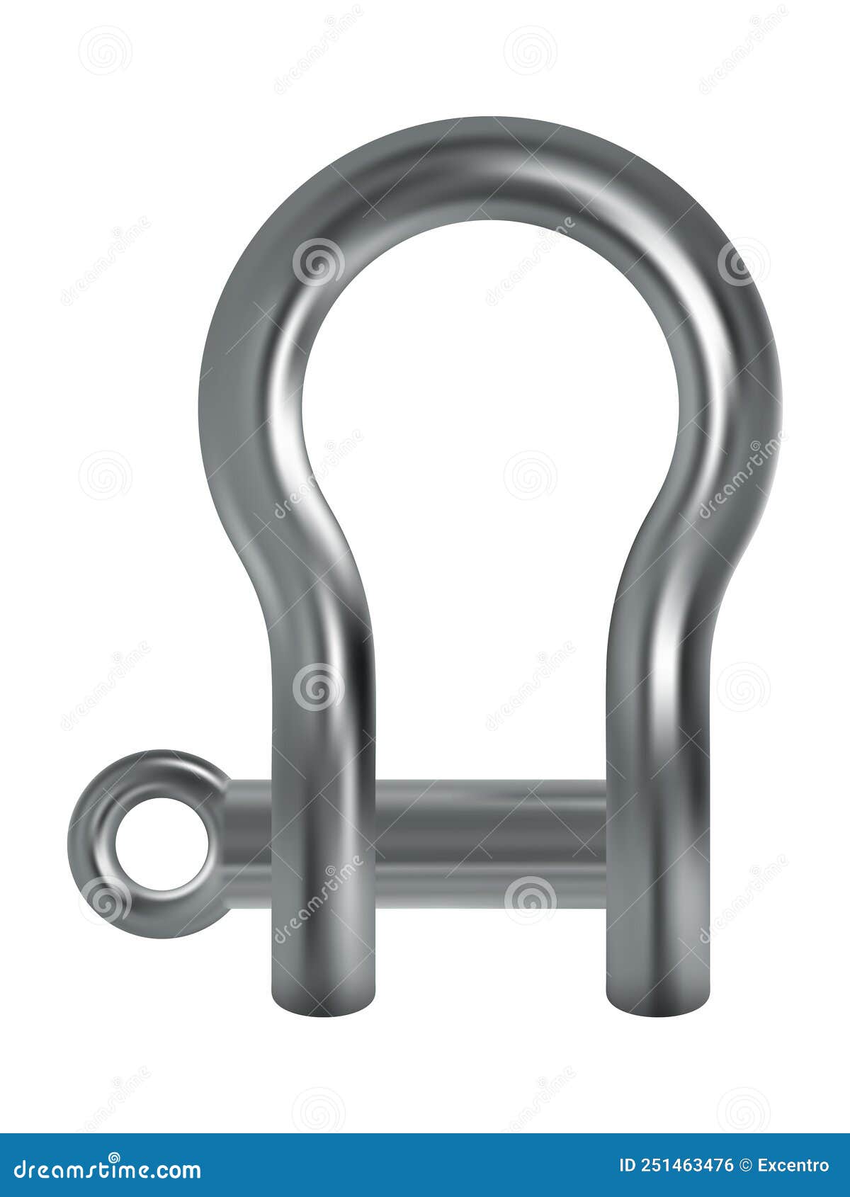 Ring Shackles stock vector. Illustration of engineering - 251463476