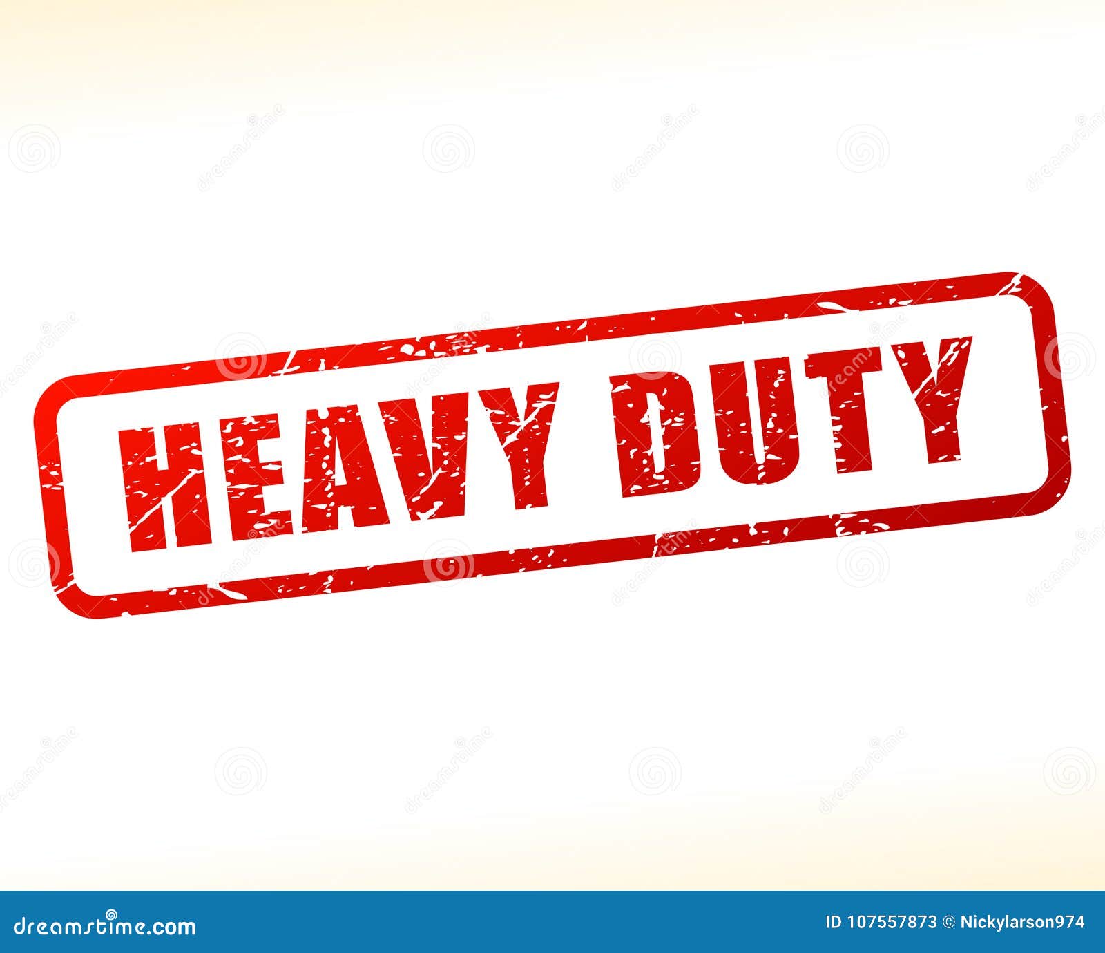 Heavy duty text buffered stock vector. Illustration of vector - 107557873