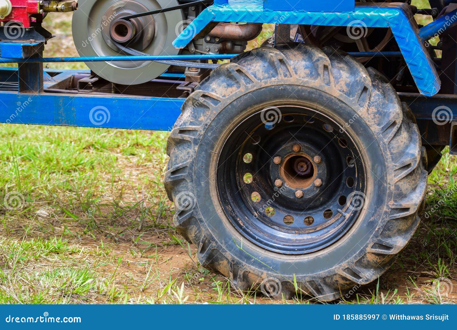 Heavy-duty Tractor Tire Wheels Stock Image - Image of dump, truck ...