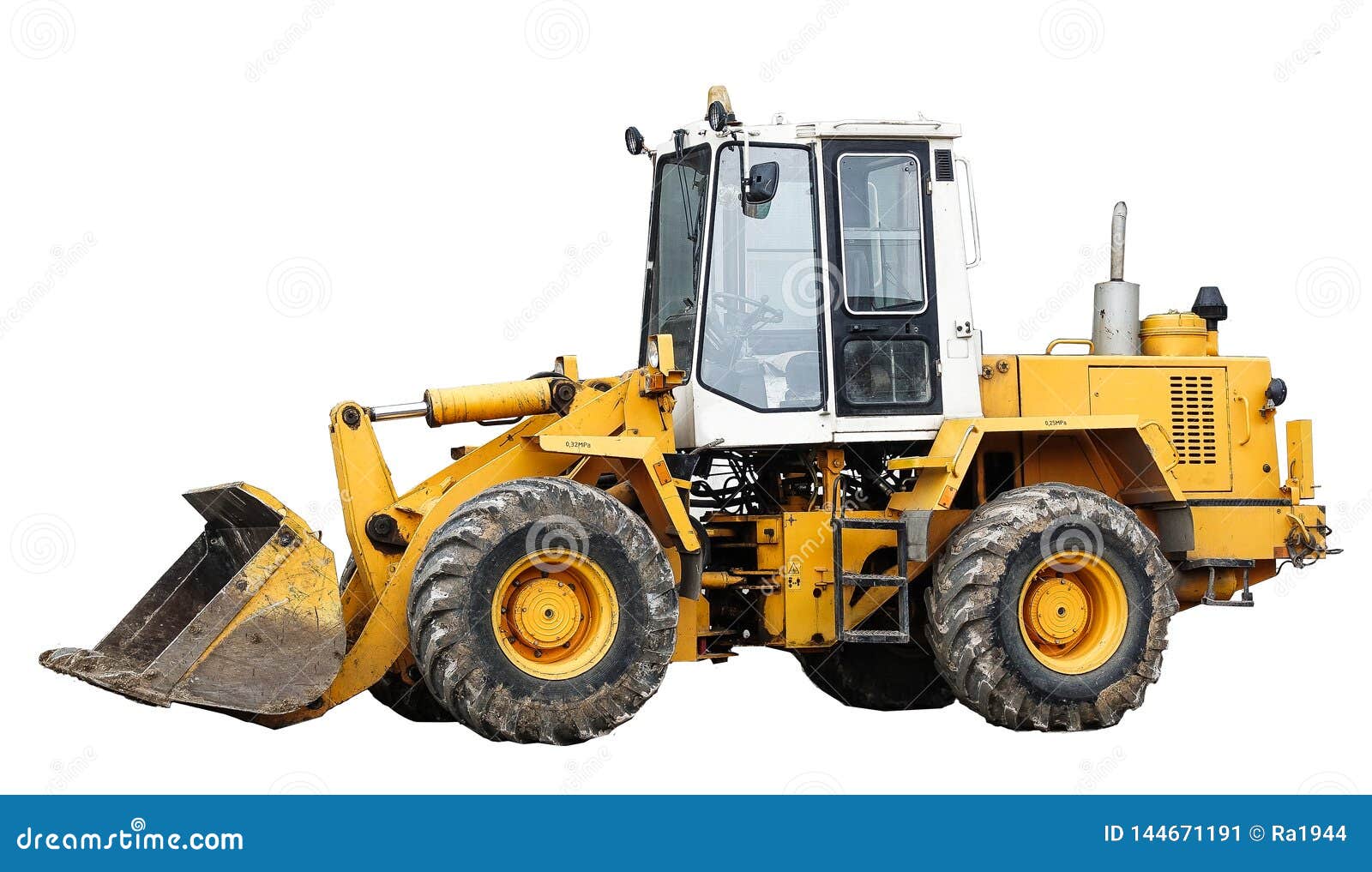 Heavy-duty Wheel Loader Isolated on White Background Stock Image ...