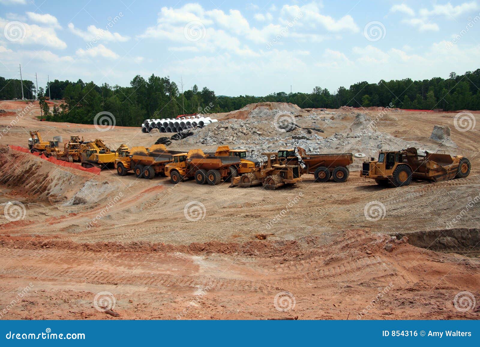 Heavy Earth Moving Construction Vehicles Stock Photo - Image of duty ...