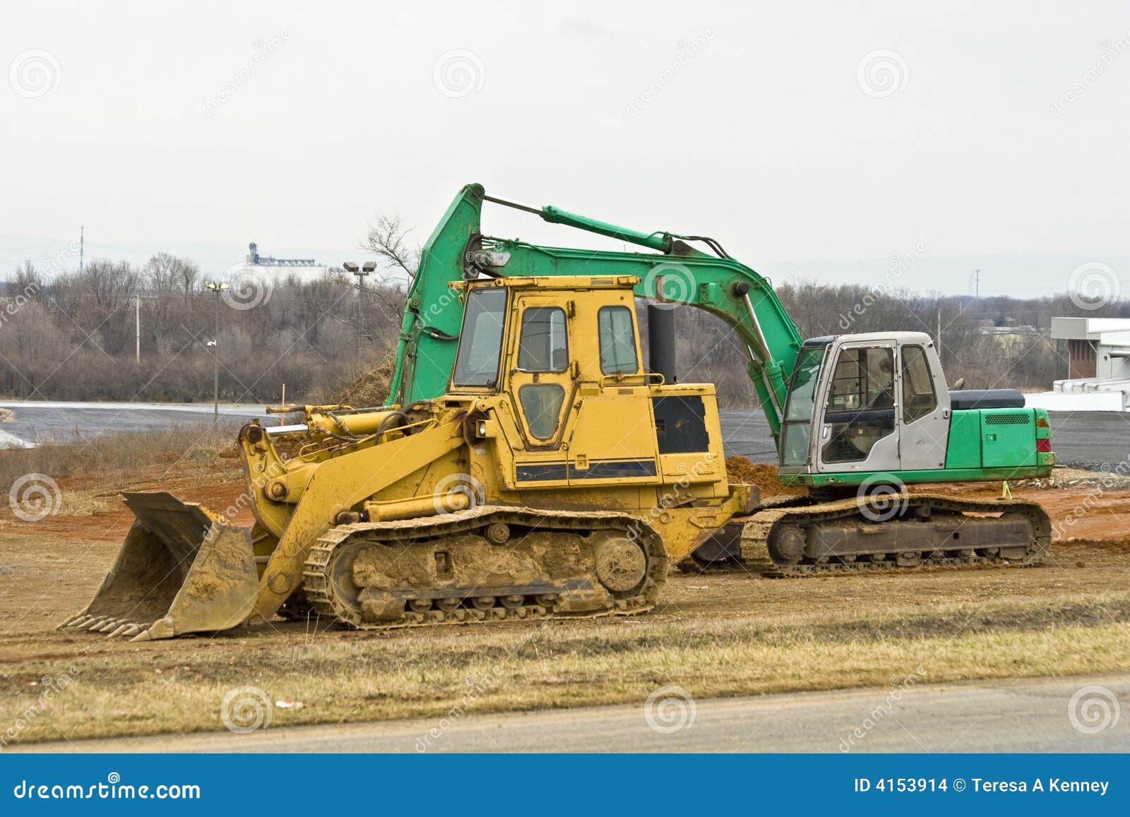 Heavy Equipment stock photo. Image of tractors, large - 4153914