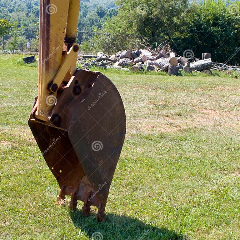 Heavy Equipment stock image. Image of backhoe, truck, yellow - 6611349