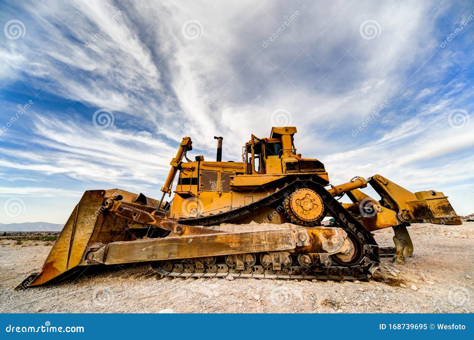 Heavy Equipment Bulldozer stock image. Image of digger - 168739695