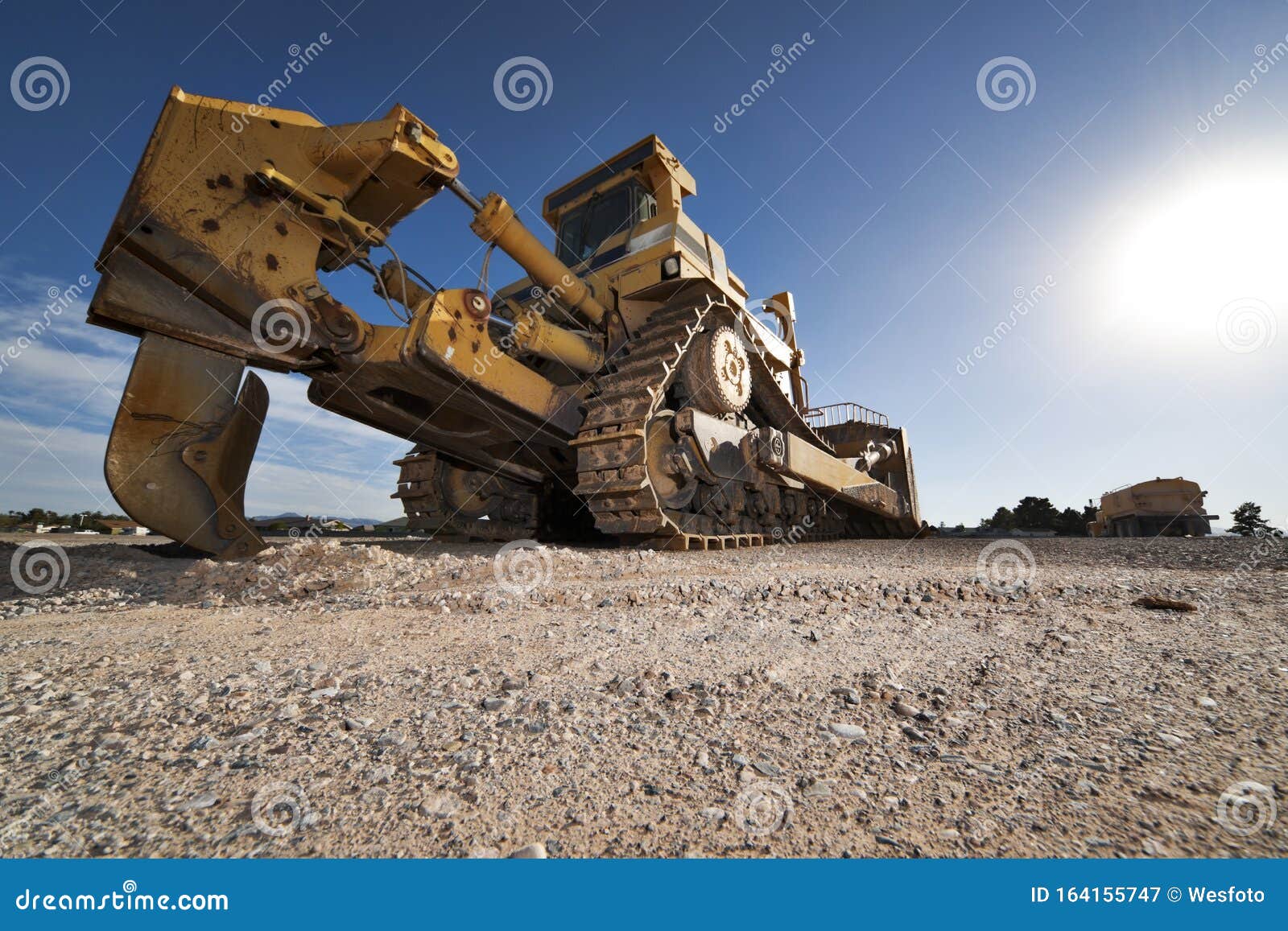 Heavy Equipment Bulldozer with Plow Stock Image - Image of earth, plow ...