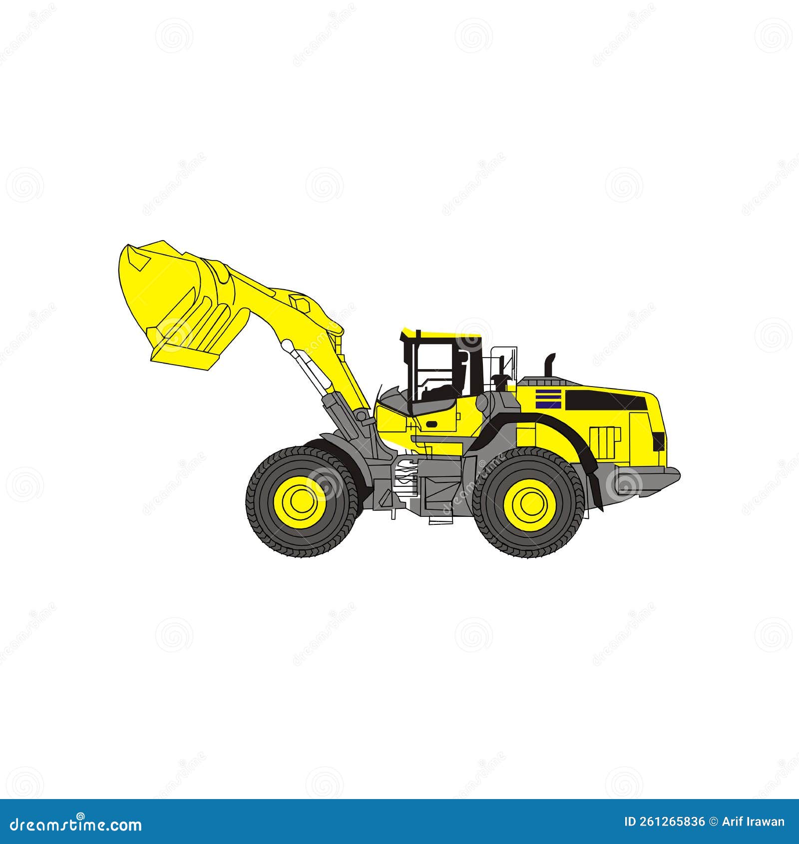 Heavy Equipment Excavator for Mining Mineral Stock Vector ...