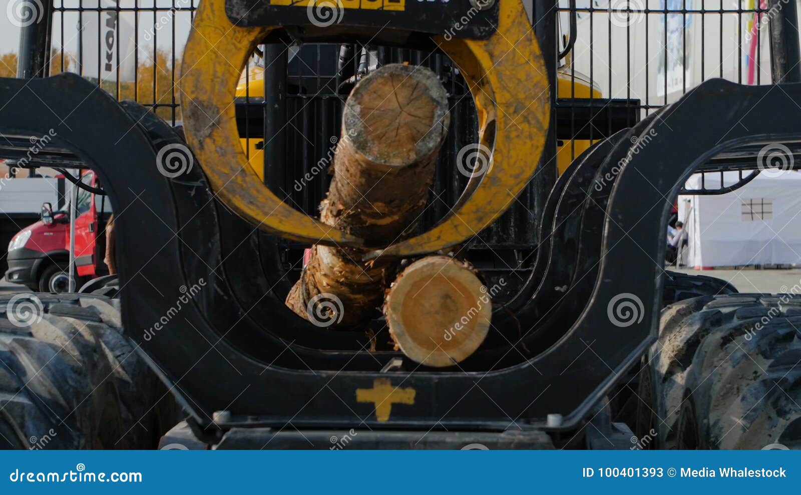 Heavy Equipment Loading with Clipper Cut Logs. Large Log Loader and ...