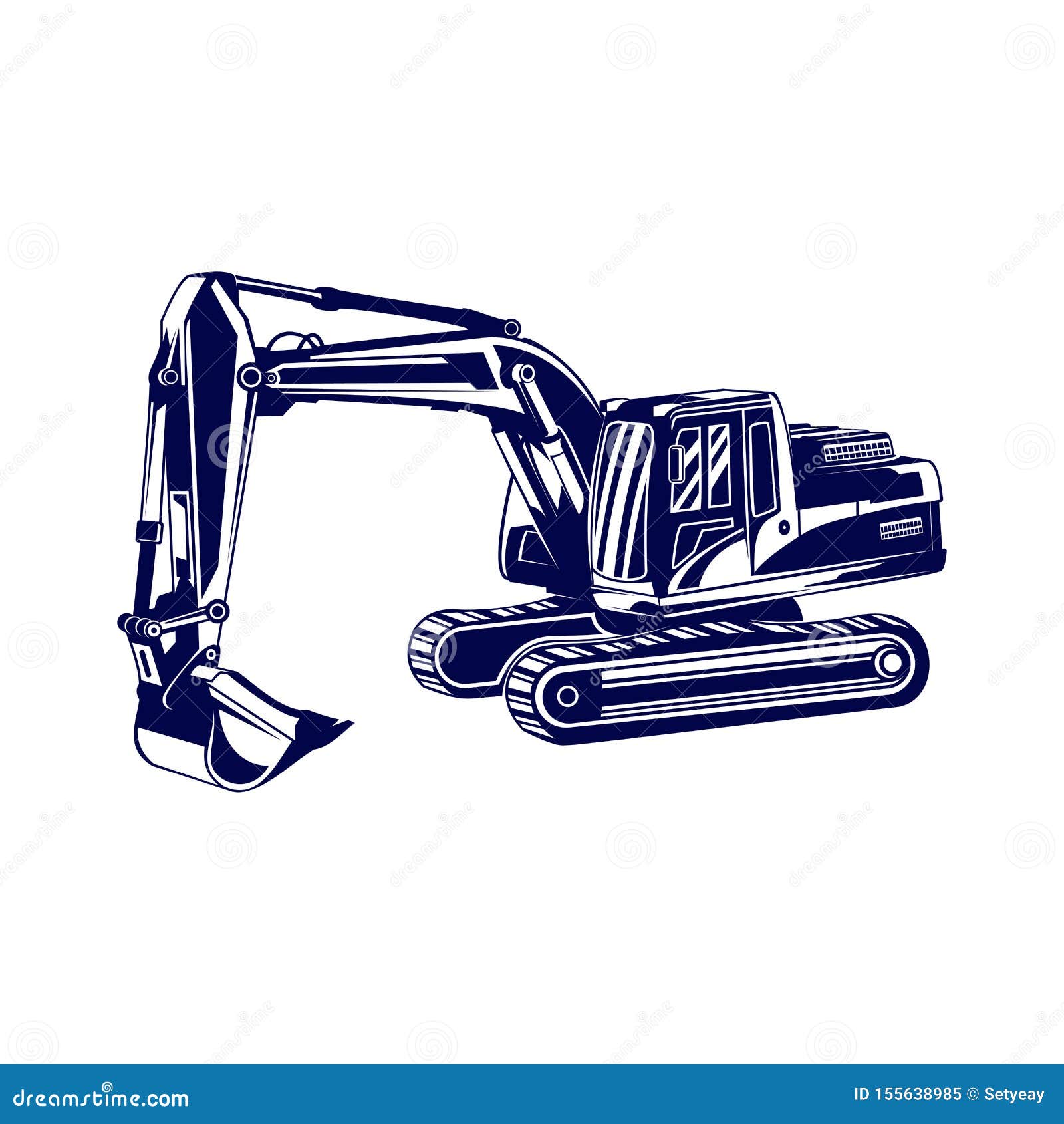 Heavy Equipment Logo Design Vector. Heavy Equipment Logo Template Stock ...