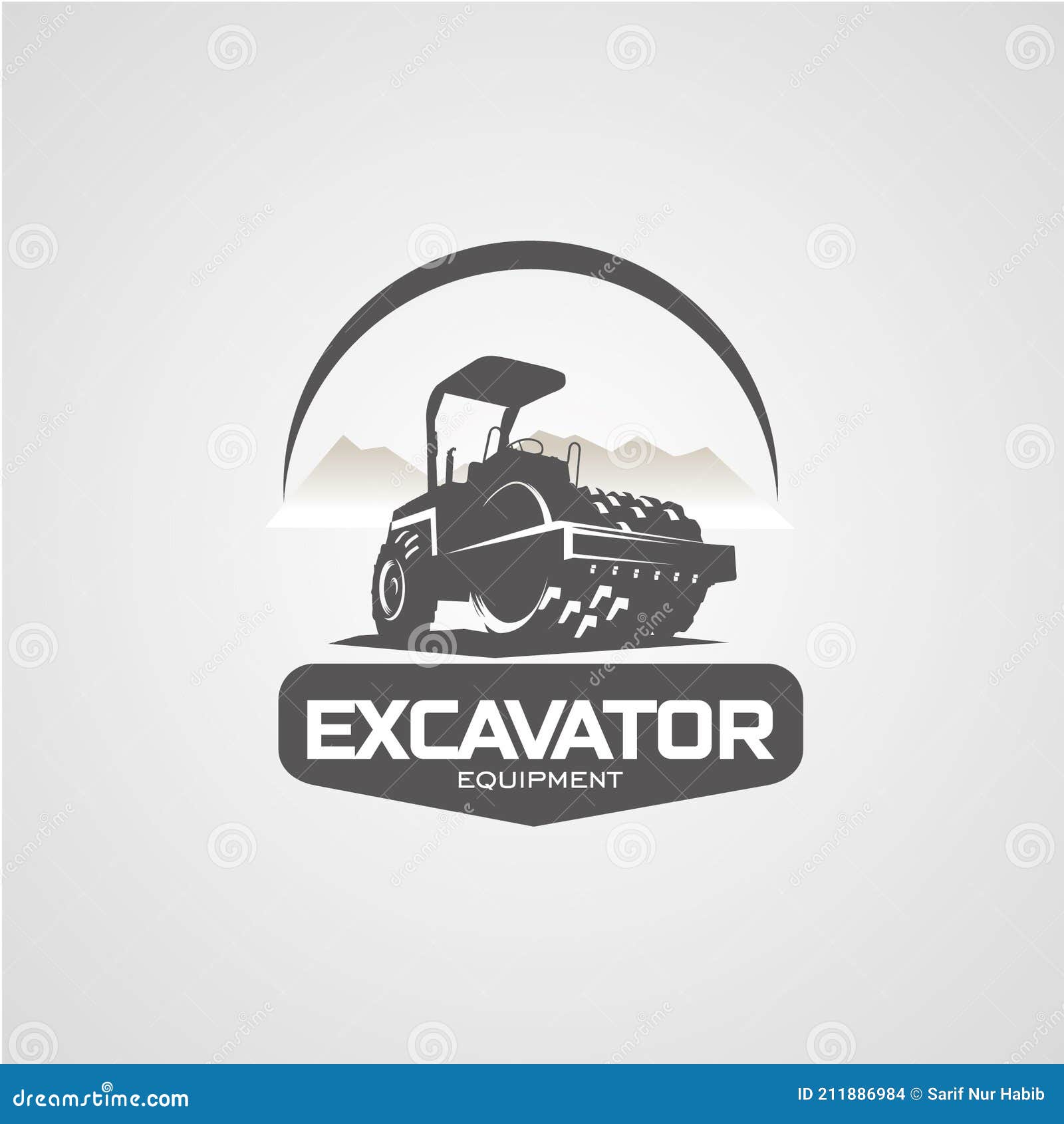 Heavy Equipment Logo Designs Template Stock Vector - Illustration of ...