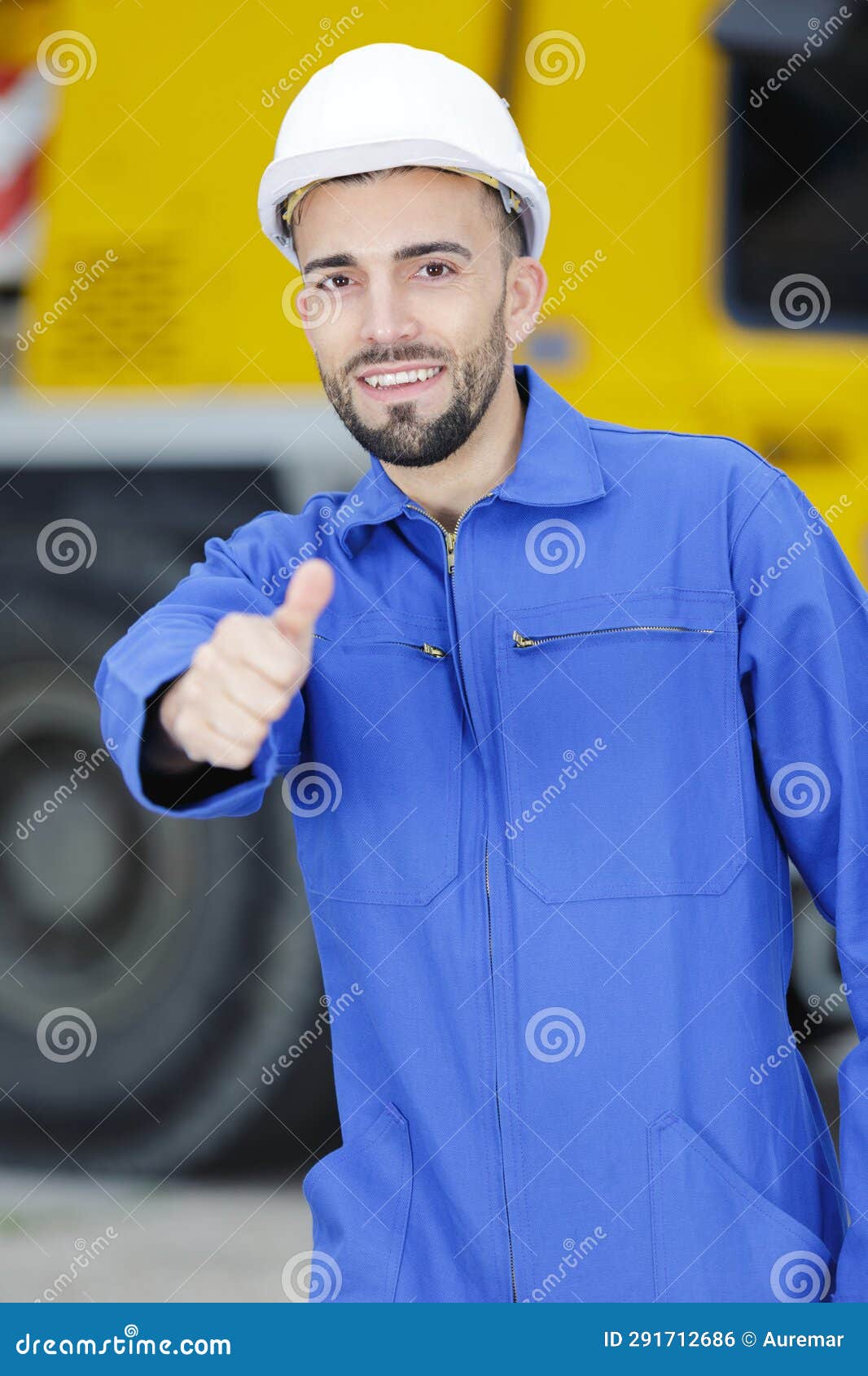 Heavy Equipment Operator Showing Ok Sign Stock Photo - Image of digging ...