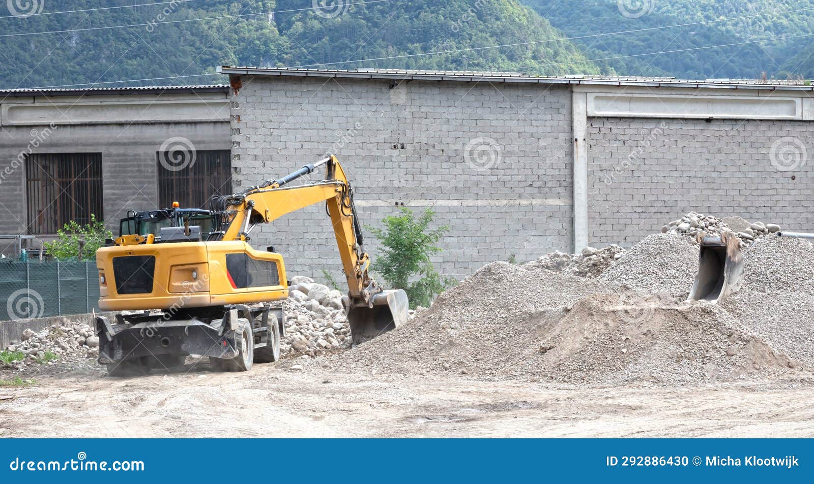 Heavy Excavator or Digger, Heavy Equipment Working Stock Photo - Image ...