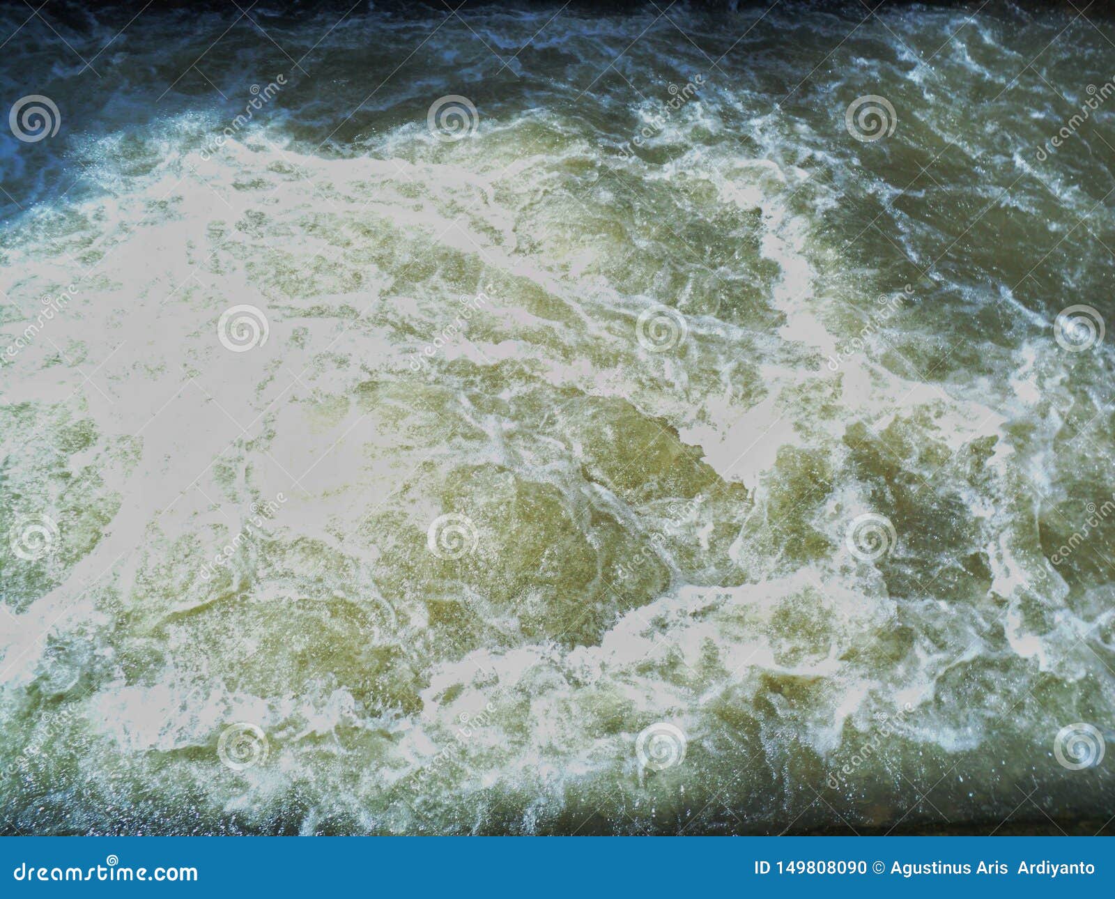 Heavy and Fast Flow of River Water Stock Photo - Image of rain, lake ...