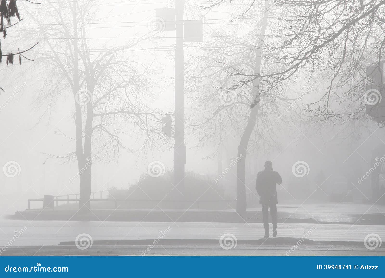 Heavy fog stock image. Image of fall, mysterious, outside - 39948741