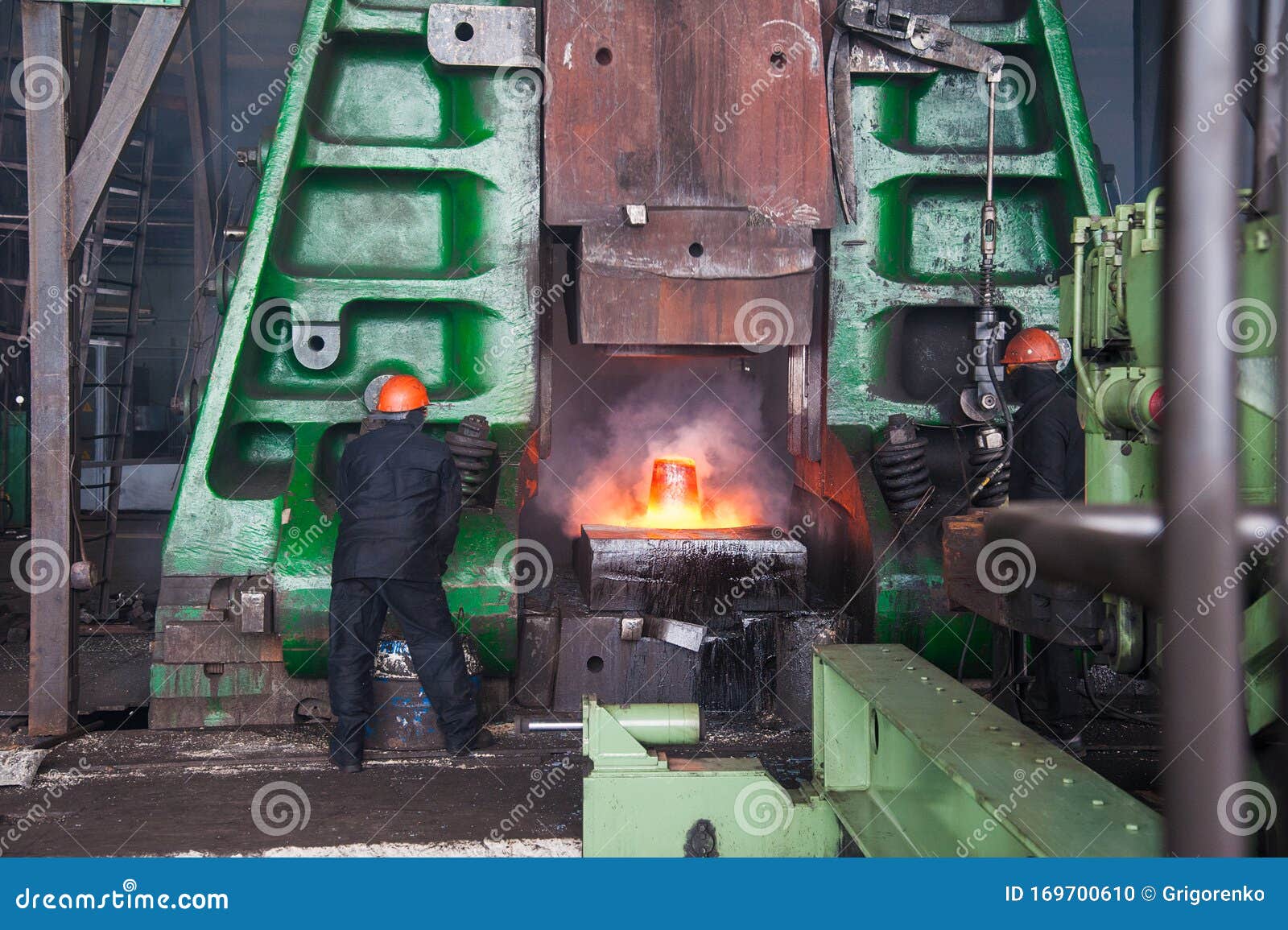 Heavy forgings plant stock photo. Image of forge, steel - 169700610