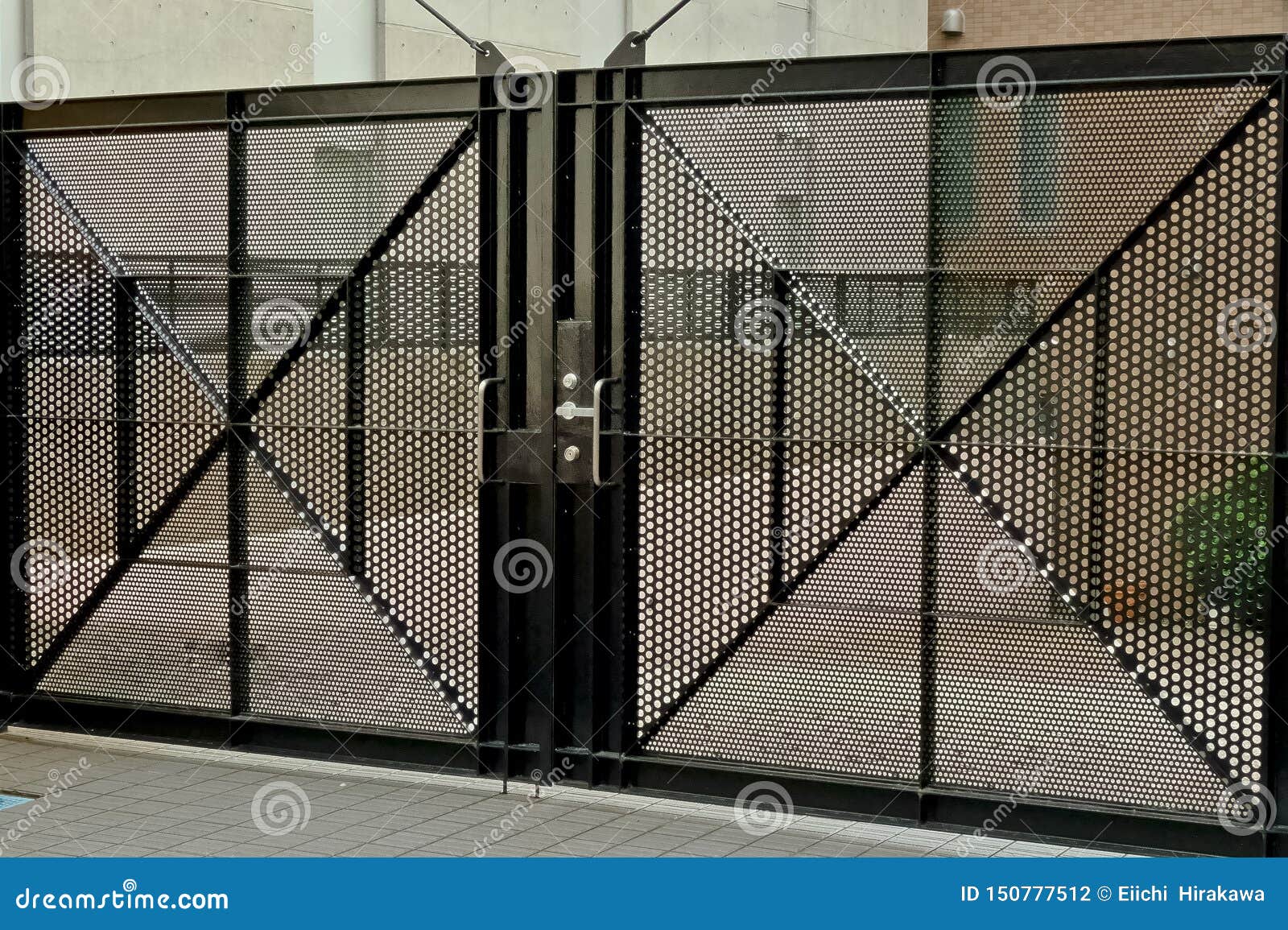 Powerful security gate stock photo. Image of strong - 150777512