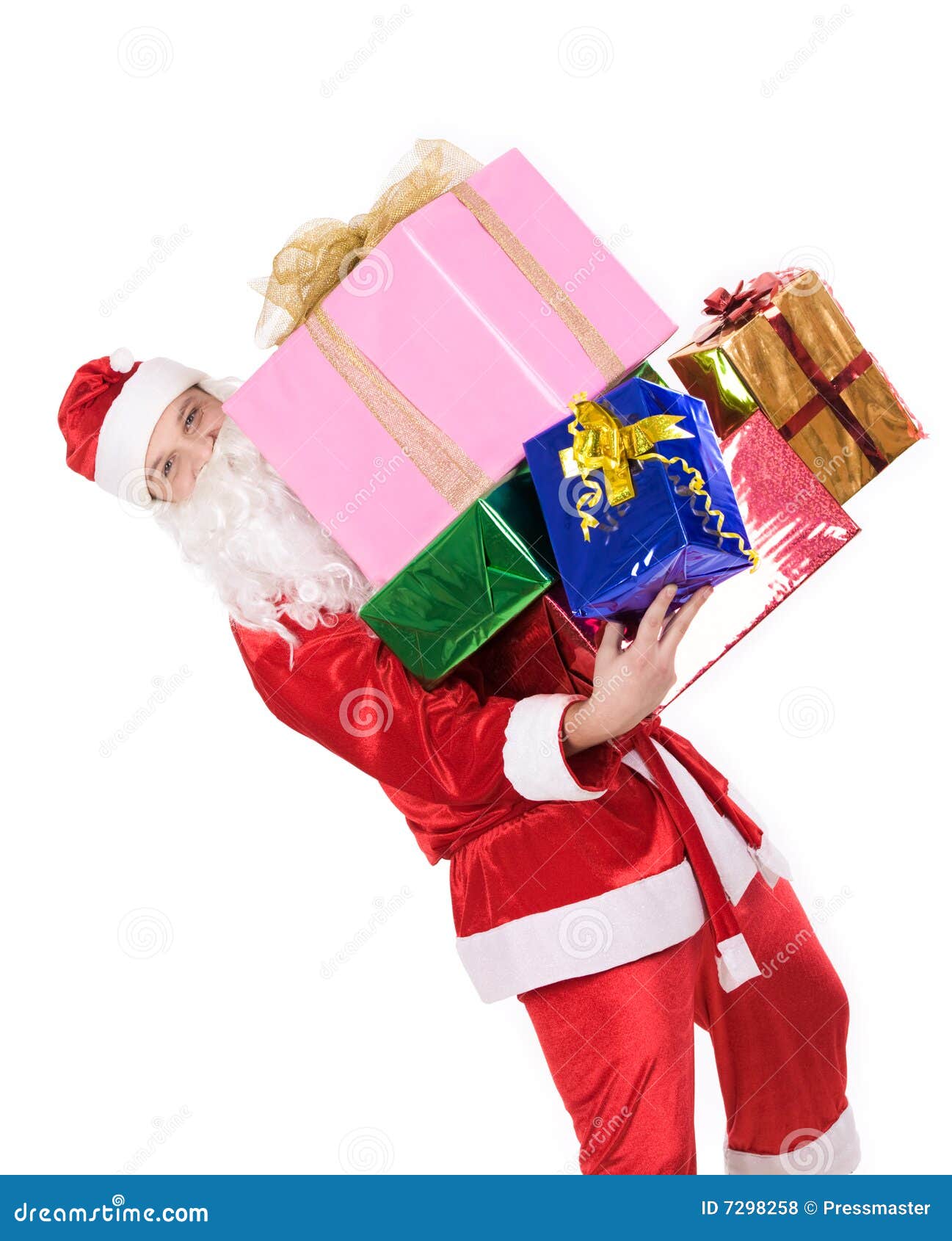 Heavy gifts stock photo. Image of merry, claus, people - 7298258