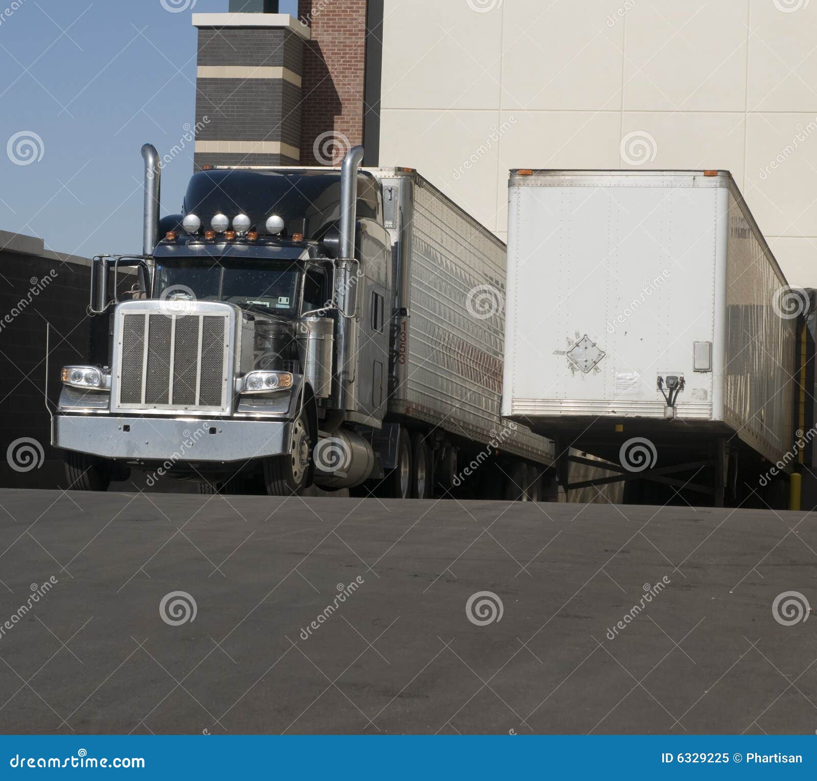 Heavy Goods Truck at Loading Bay Stock Image - Image of export ...