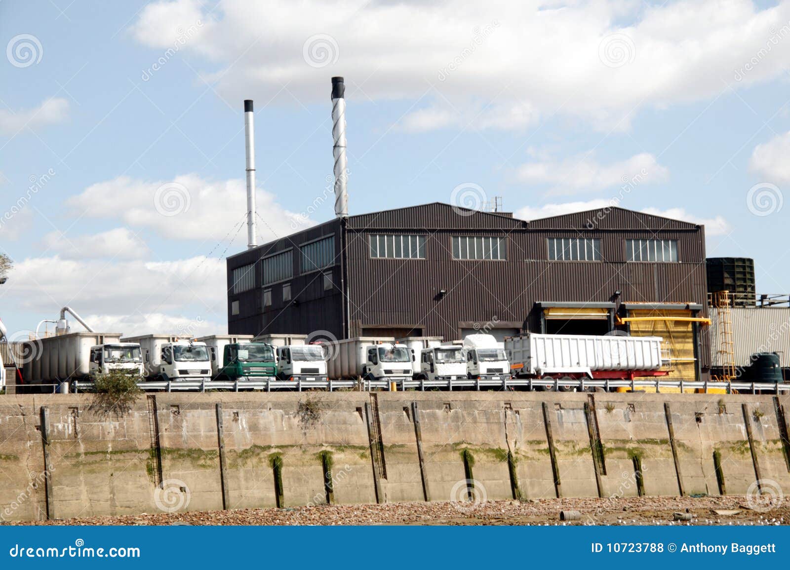 Heavy Goods Trucks At A Dispatch Depot Stock Photo | CartoonDealer.com ...