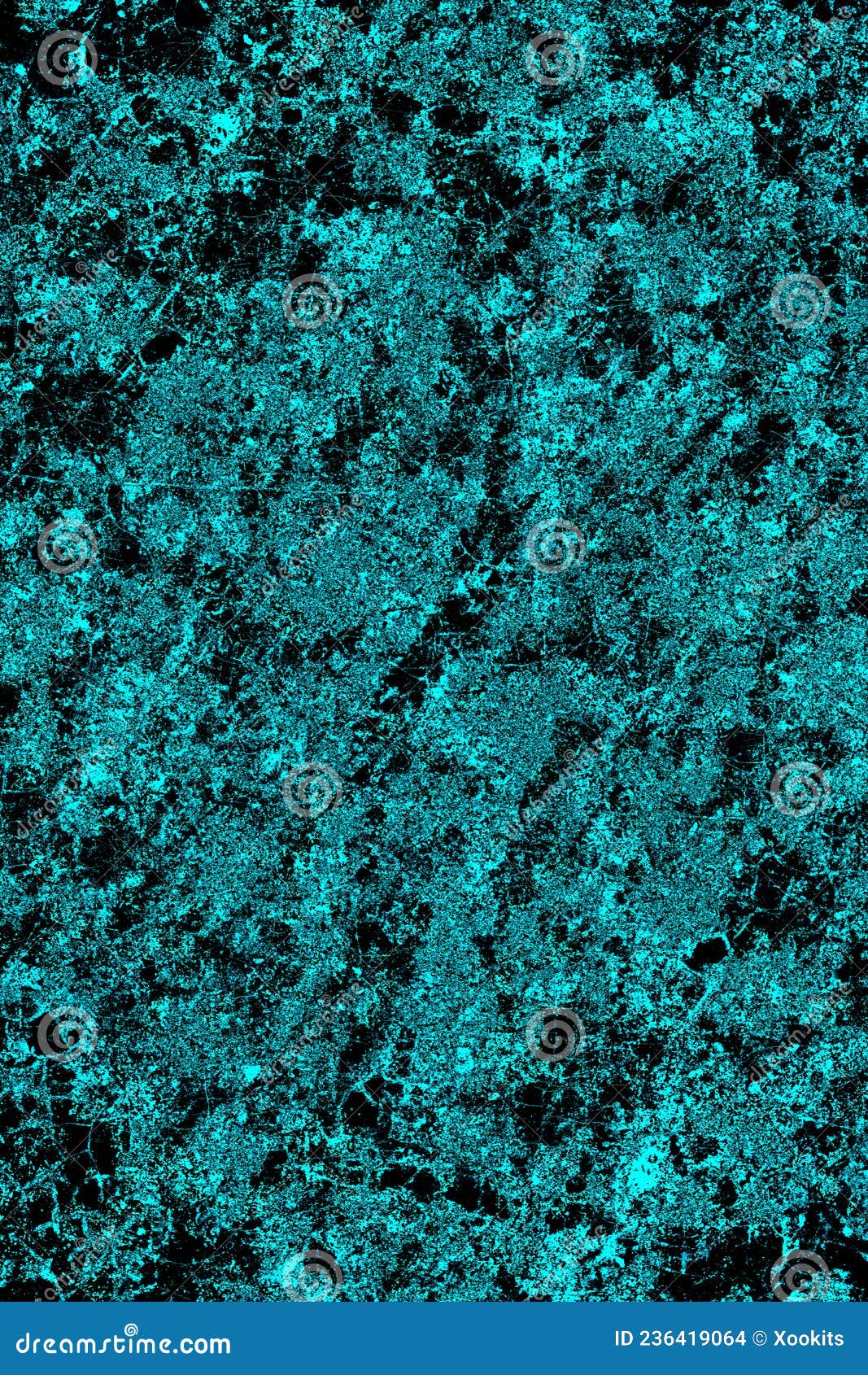 Heavy Grunge Texture on Cyan Color Concrete Background Stock Photo ...