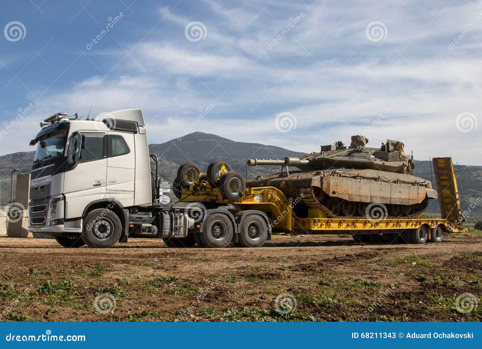 Heavy Haulage Multi Wheeled Truck With A Huge Refinery Oversized Vessel ...