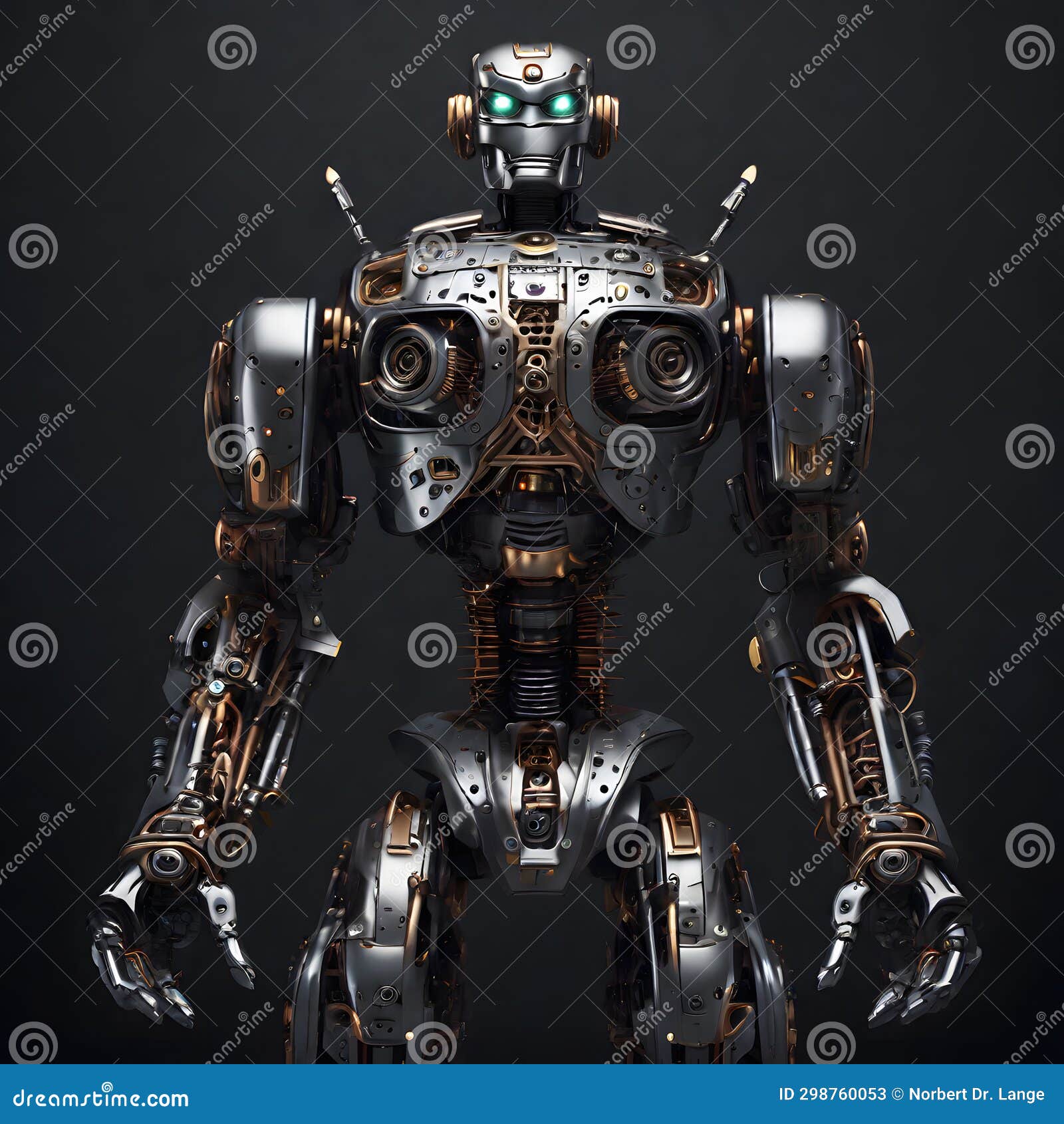 Heavy Humanoid Robot, AI-generatet Stock Image - Image of robot, heavy ...
