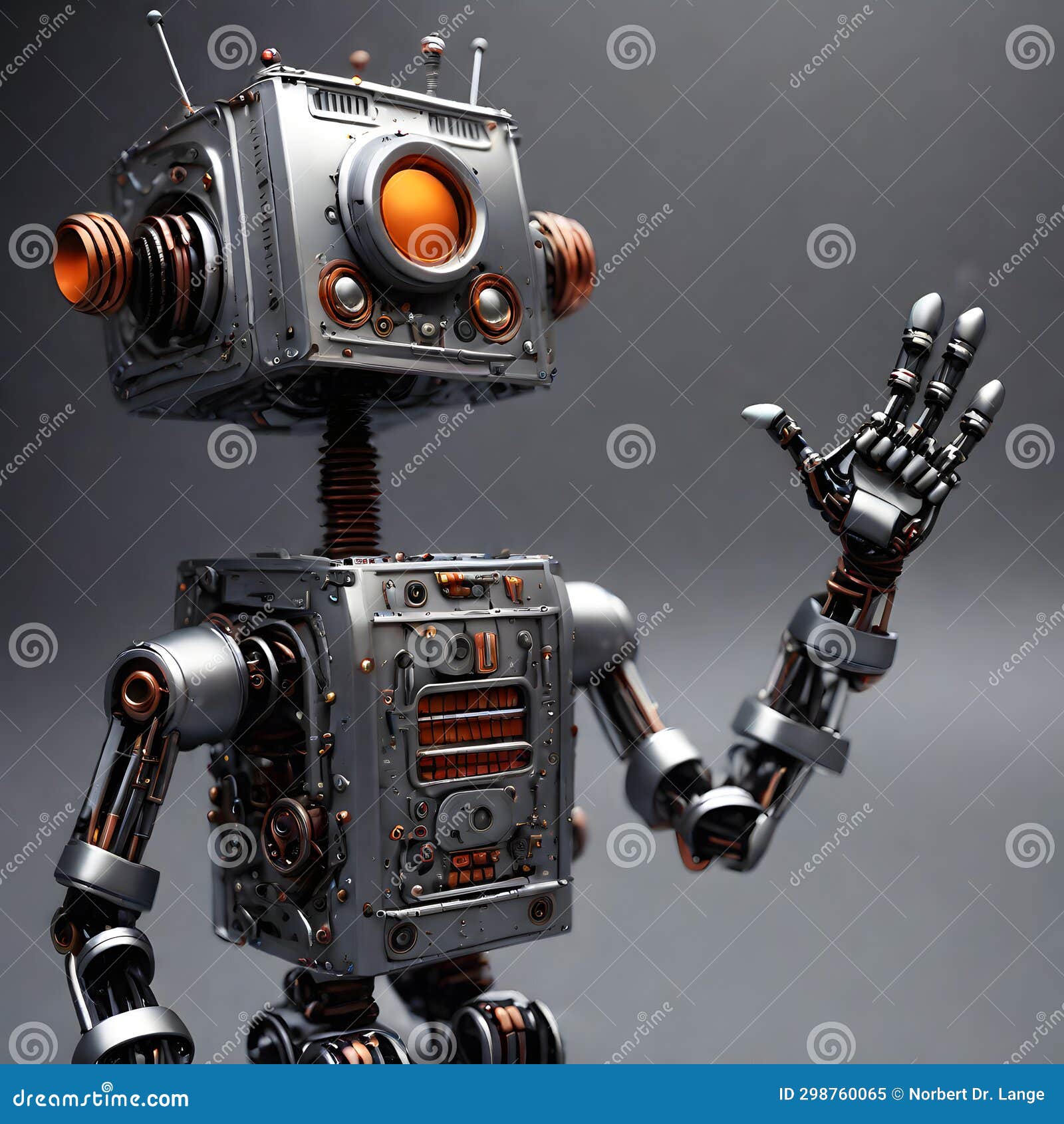 Heavy Humanoid Robot, AI-generatet Stock Image - Image of robot, heavy ...