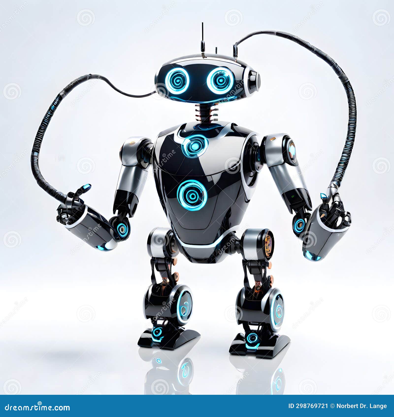 Heavy Humanoid Robot, AI-generatet Stock Image - Image of sedate ...