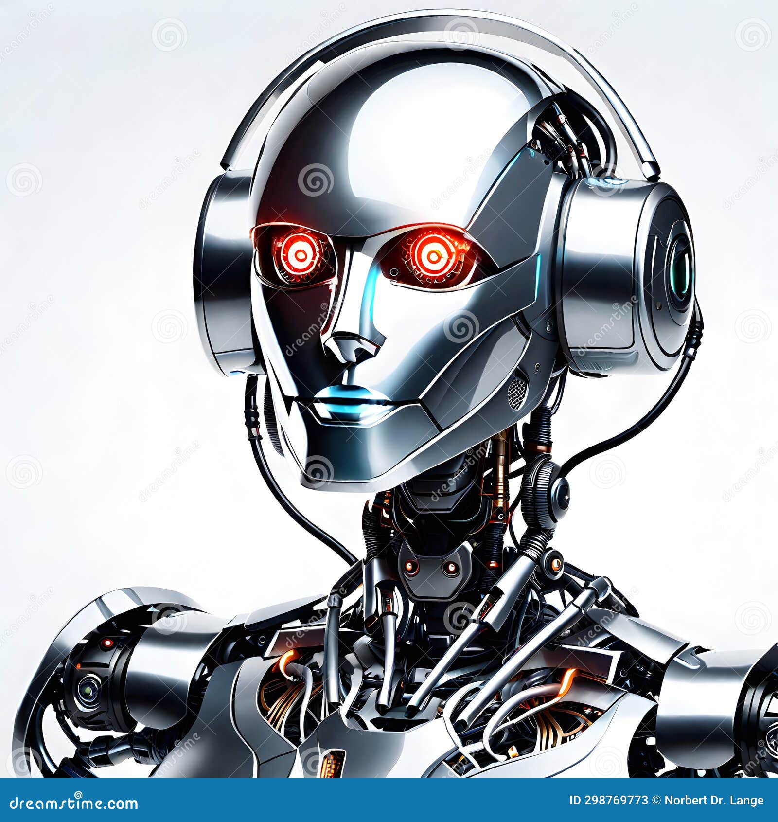 Heavy Humanoid Robot, AI-generatet Stock Image - Image of artificial ...